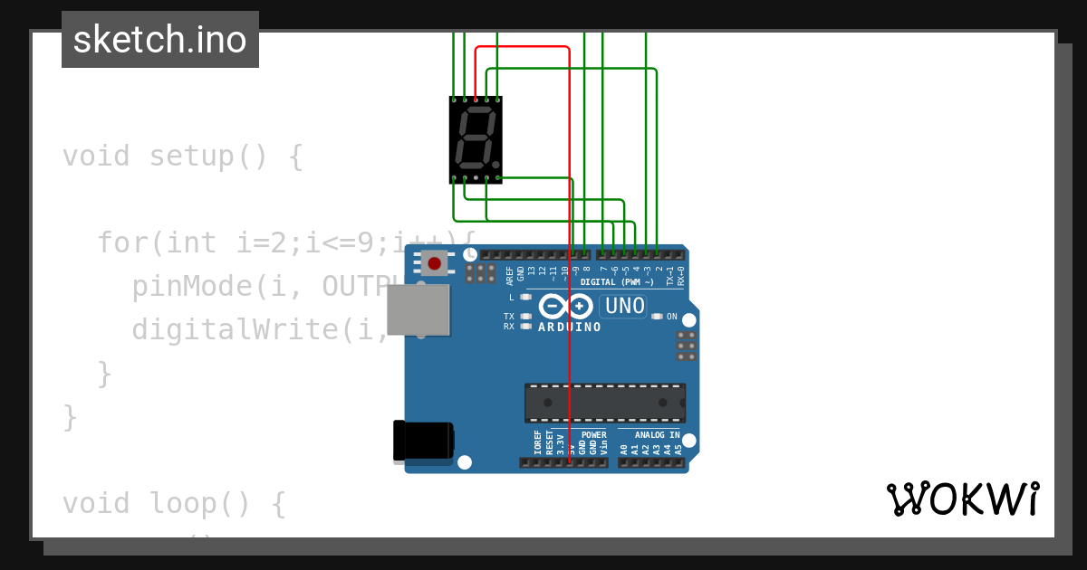 一位数码管(未做完) Wokwi Esp32 Stm32 Arduino Simulator 7291