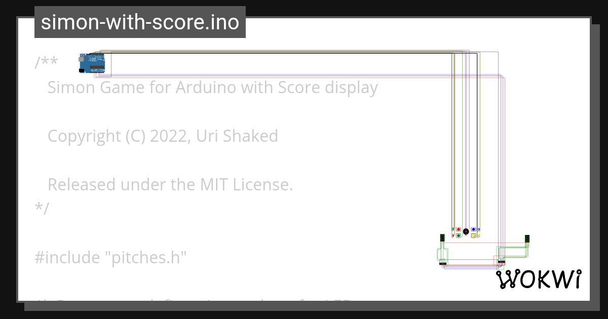 simon-with-score.ino Copy - Wokwi ESP32, STM32, Arduino Simulator