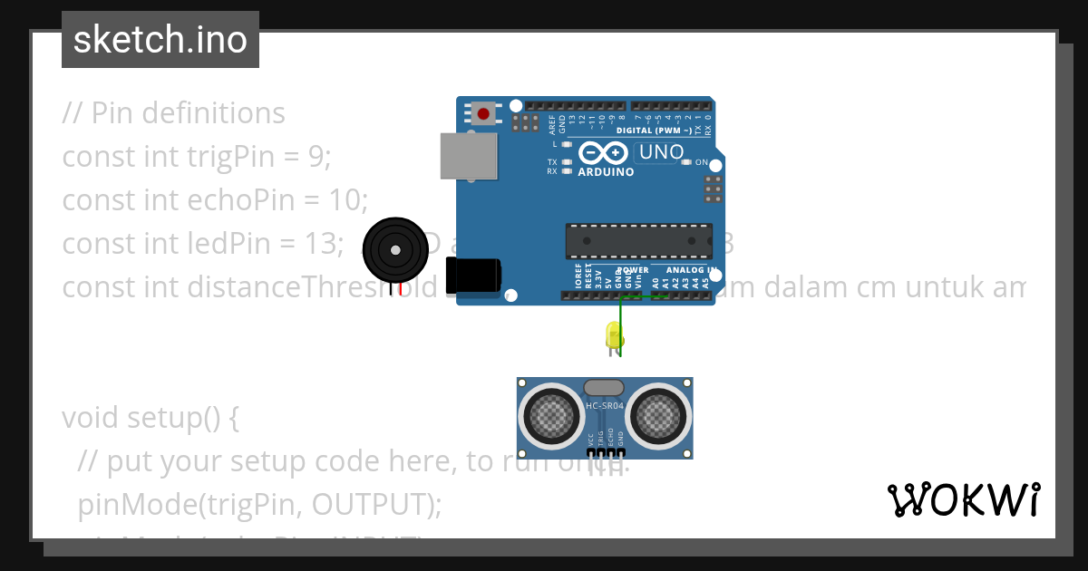 Sensor untuk parkir - Wokwi ESP32, STM32, Arduino Simulator Sensor untuk parkir - Wokwi ESP32, STM32, Arduino Simulator