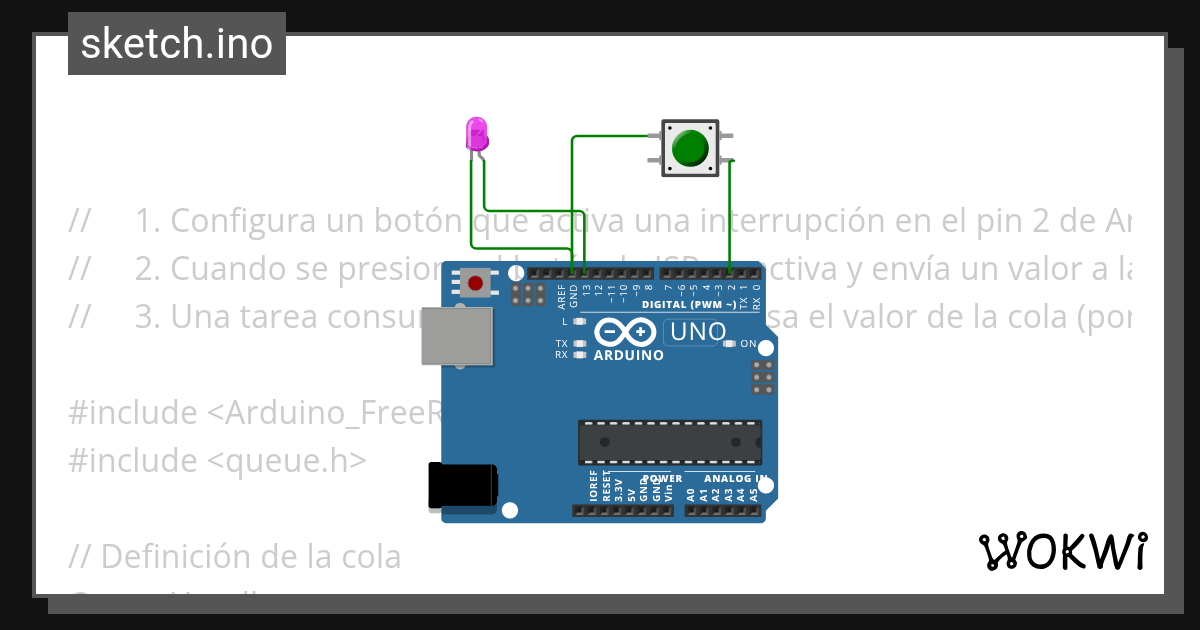Colas_Interrupciones - Wokwi ESP32, STM32, Arduino Simulator