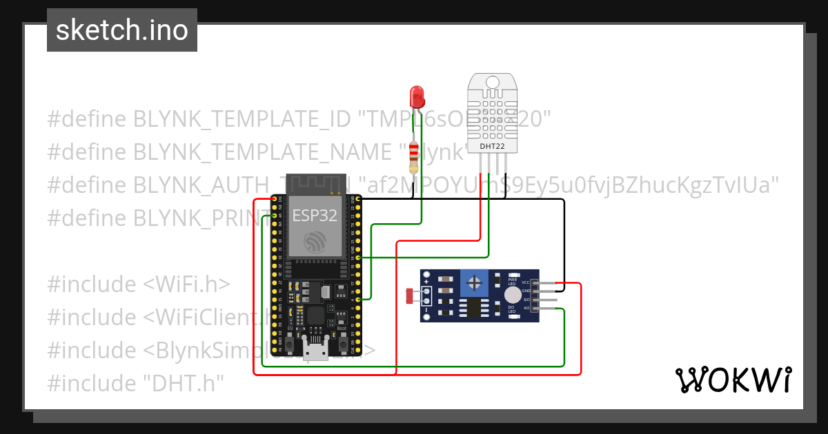 Blynk - Wokwi ESP32, STM32, Arduino Simulator