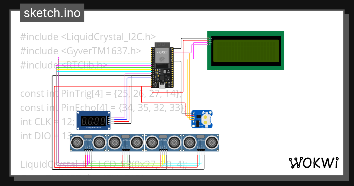 4U+RTC - Wokwi ESP32, STM32, Arduino Simulator