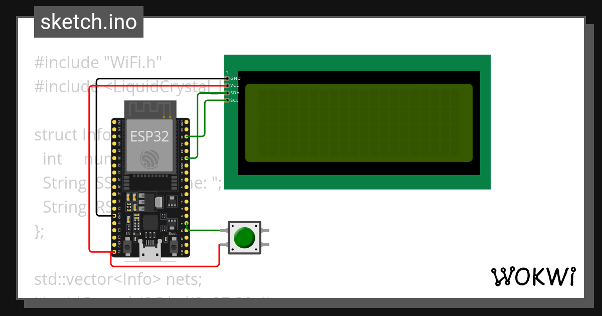 Wifi - Wokwi ESP32, STM32, Arduino Simulator
