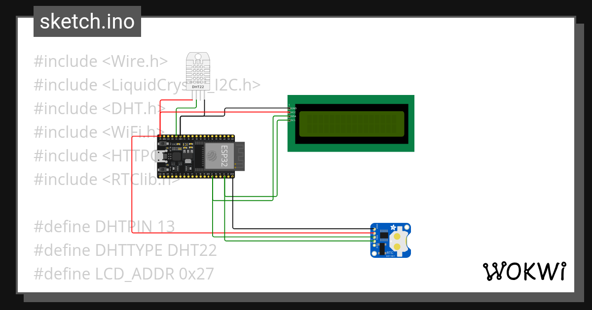 Digital Clock Wokwi Esp32 Stm32 Arduino Simulator 0495