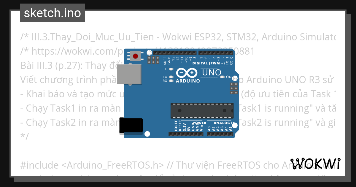 Wokwi - Online ESP32, STM32, Arduino Simulator