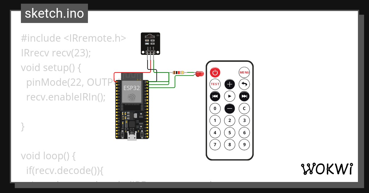 Irremote Wokwi Esp32 Stm32 Arduino Simulator 