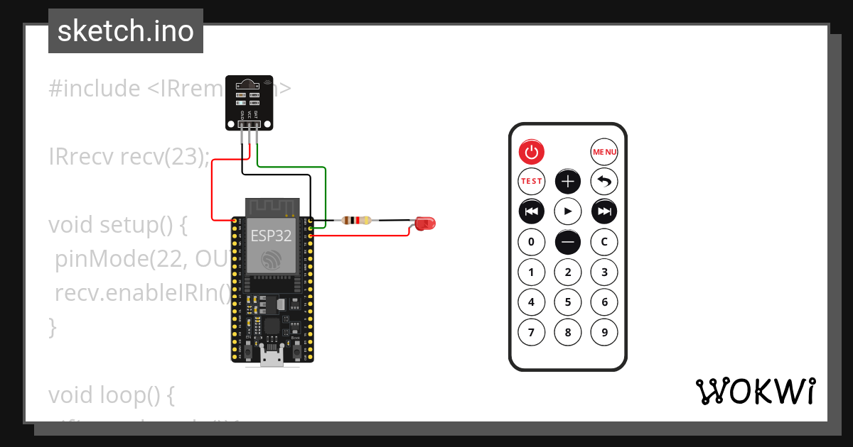 IR - Wokwi ESP32, STM32, Arduino Simulator