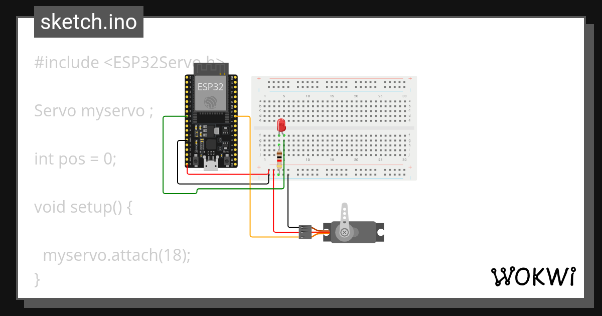 Fingerbot - Wokwi ESP32, STM32, Arduino Simulator
