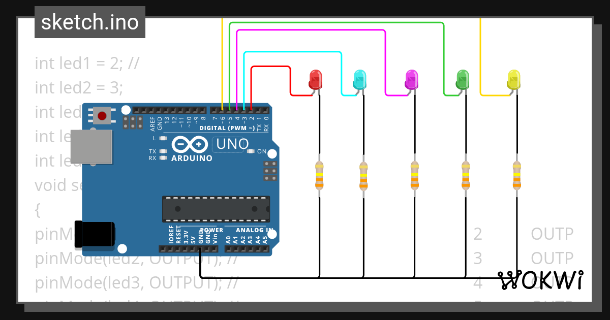 หลอดไฟ Wokwi Esp32 Stm32 Arduino Simulator 3350
