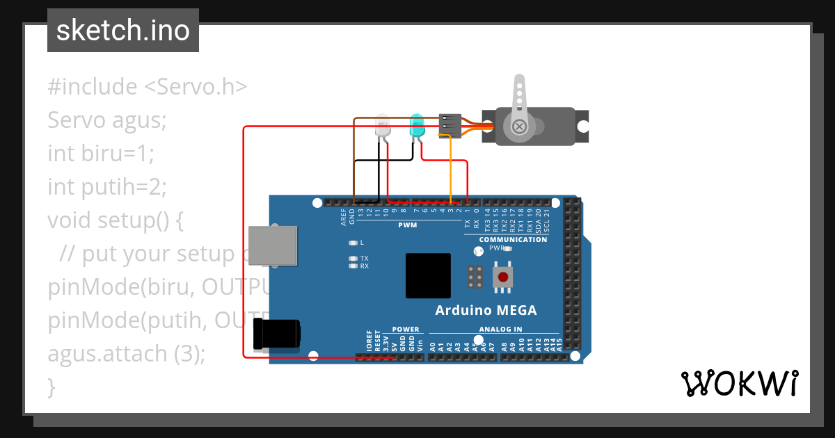 Servo Led2 Wokwi Esp32 Stm32 Arduino Simulator 1963