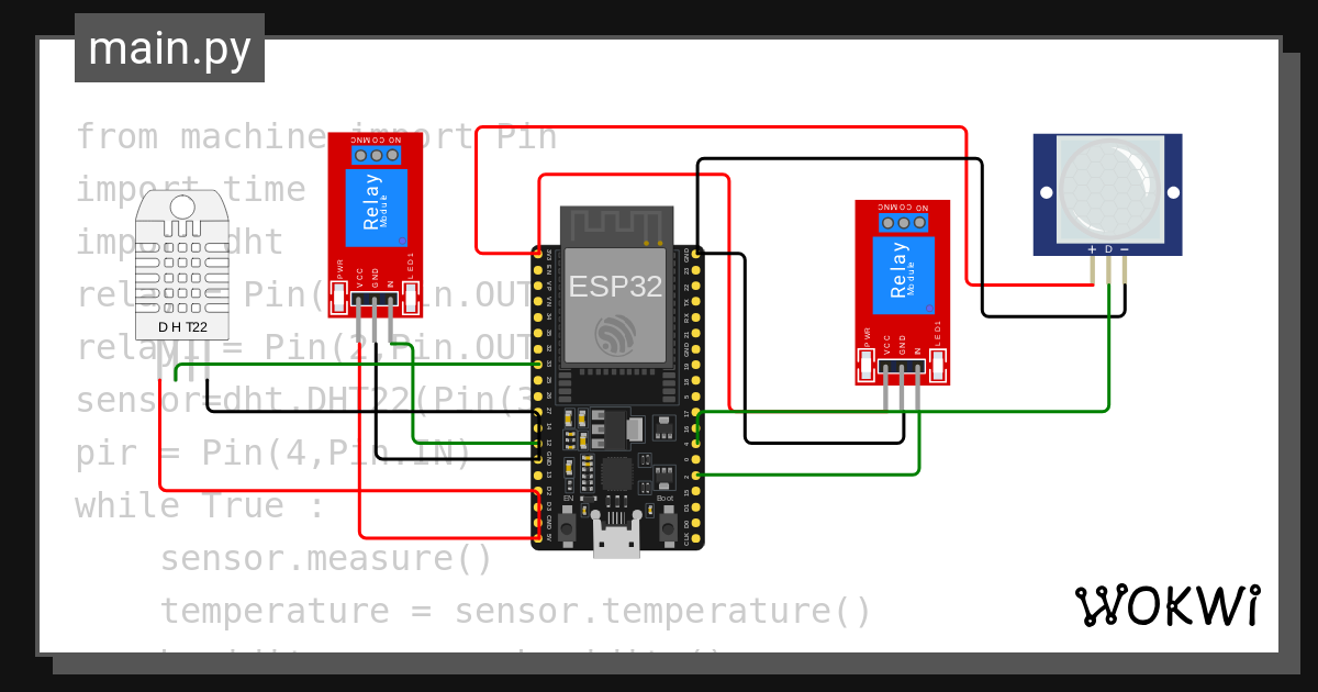 Projet Smart Home Wokwi Esp32 Stm32 Arduino Simulator 4842