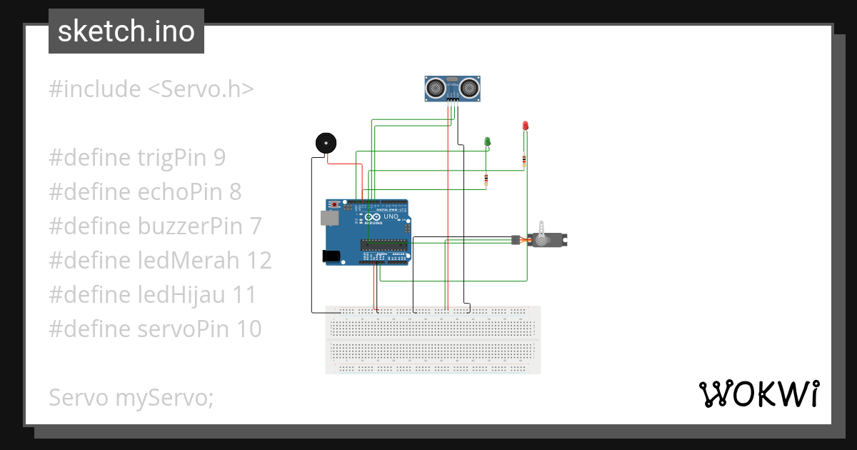 projec sistem radar 2 - Wokwi ESP32, STM32, Arduino Simulator