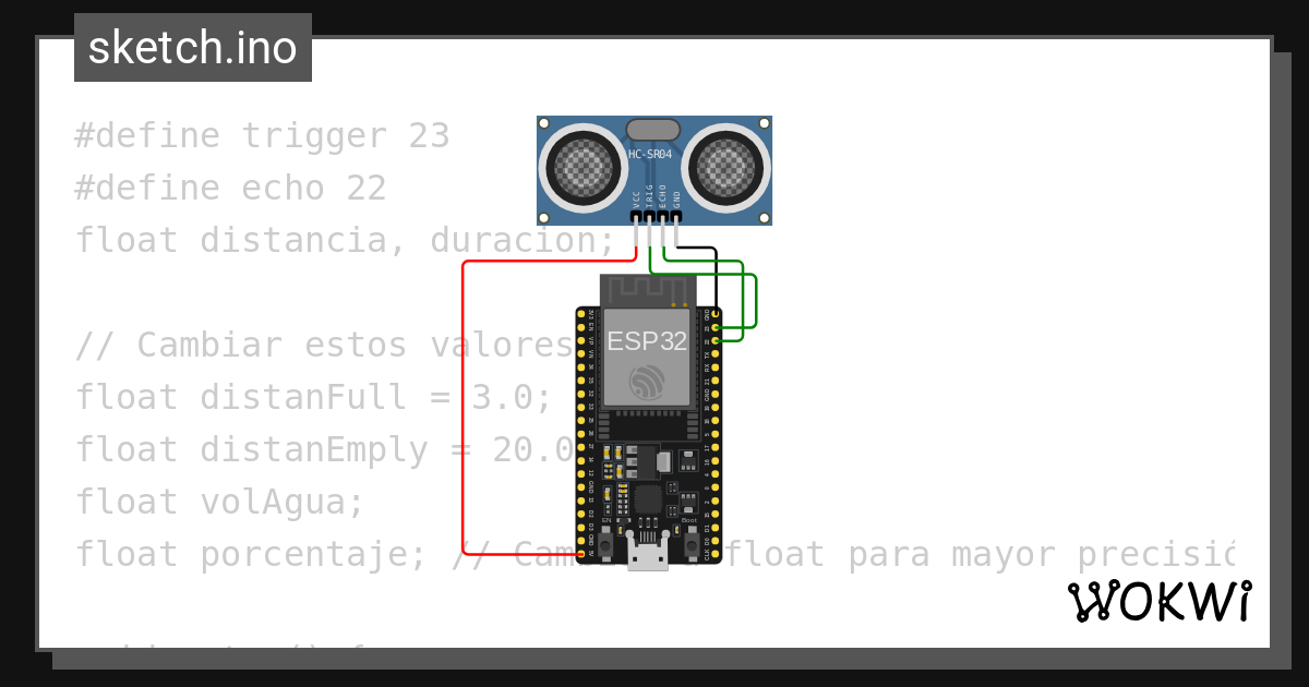 Ultrasonico Esp32 Wokwi Esp32 Stm32 Arduino Simulator 9443