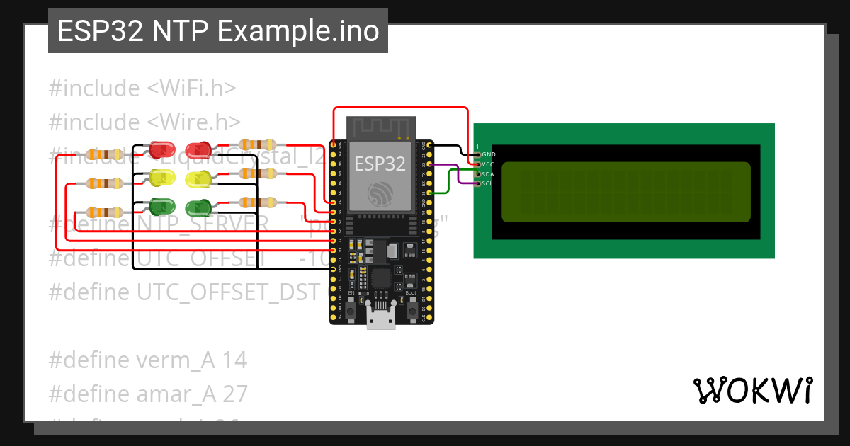 ESP32 - Semáforo com tempo Copy 33 Copy - Wokwi ESP32, STM32, Arduino Simulator