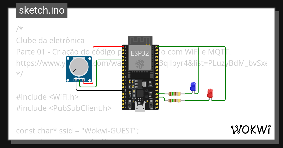 Wifi_MQTT - Wokwi ESP32, STM32, Arduino Simulator