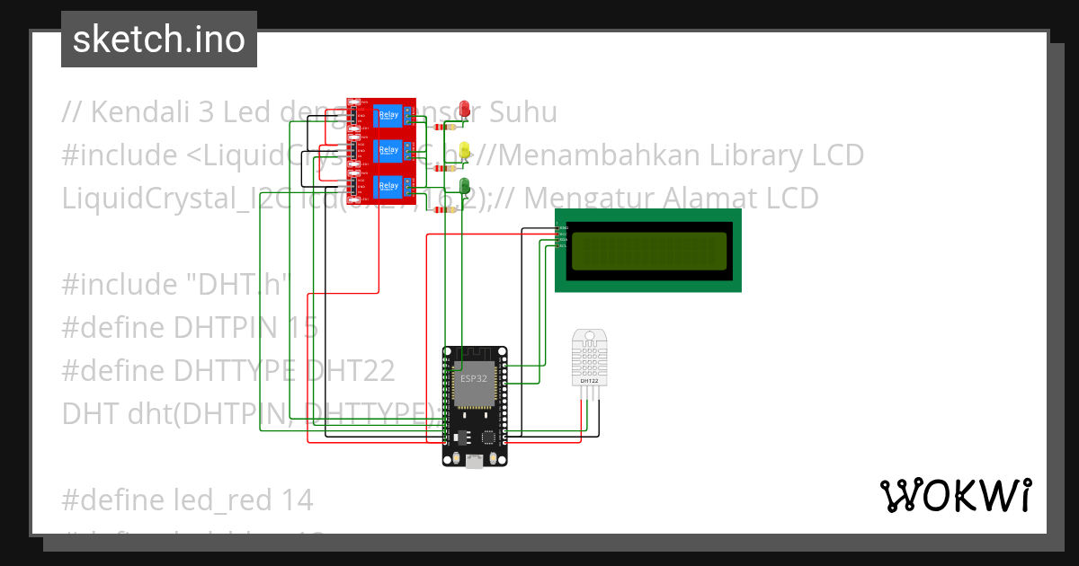 PROJEK 20 - Wokwi ESP32, STM32, Arduino Simulator