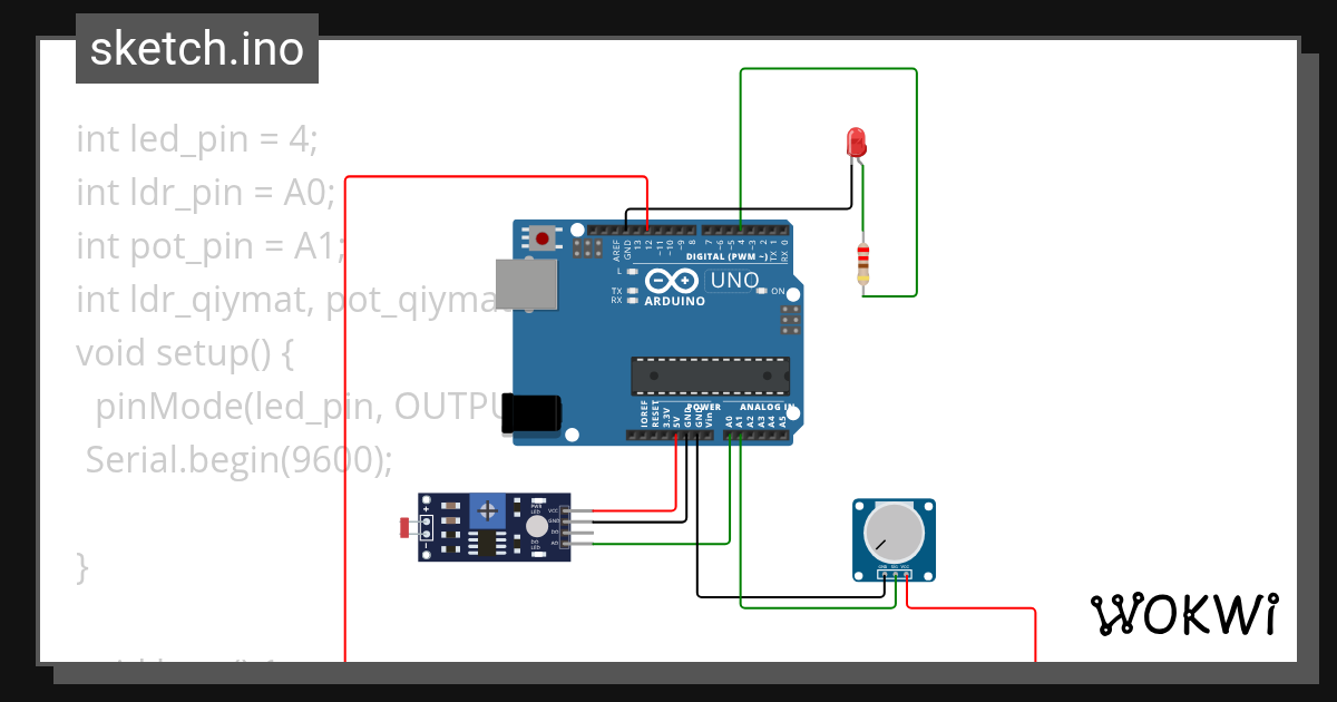 Ldr S63 Wokwi Esp32 Stm32 Arduino Simulator 