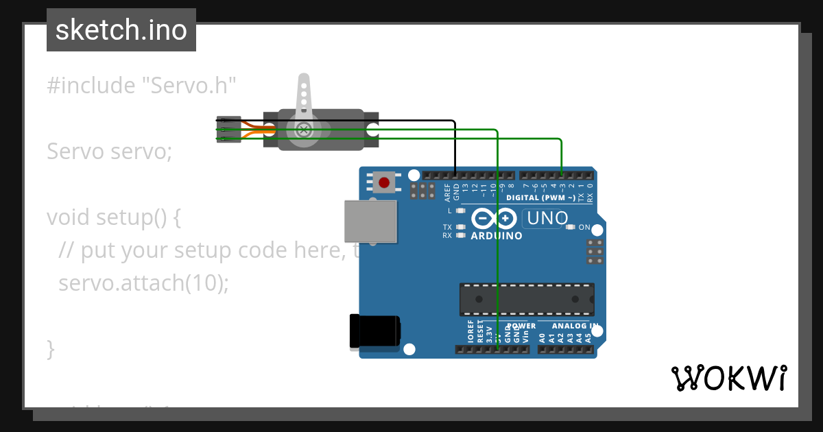 Tp2-Servo moteur - Wokwi ESP32, STM32, Arduino Simulator