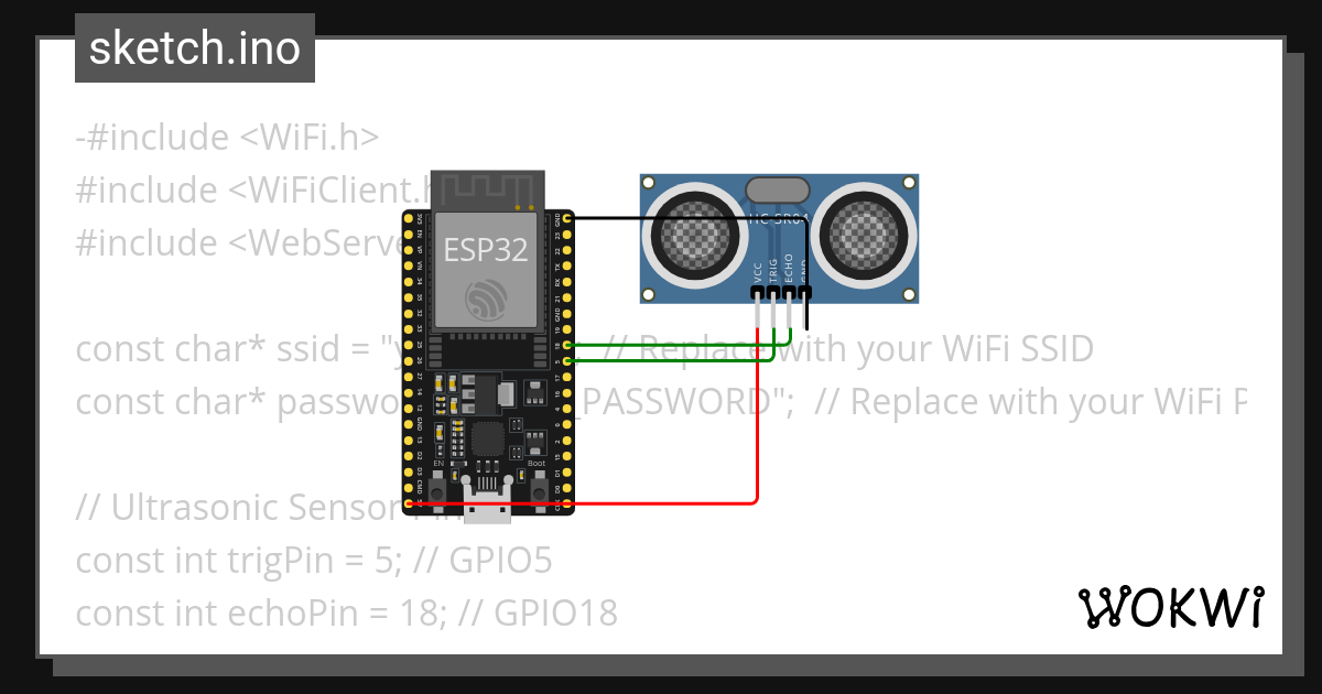 Object Detection - Wokwi ESP32, STM32, Arduino Simulator