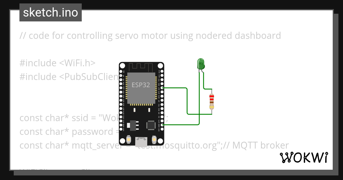 Nodered-wokwi-ESP32-LED-IOT1 - Wokwi ESP32, STM32, Arduino Simulator