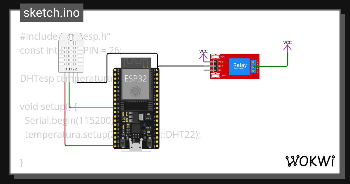 temperature read - Wokwi ESP32, STM32, Arduino Simulator