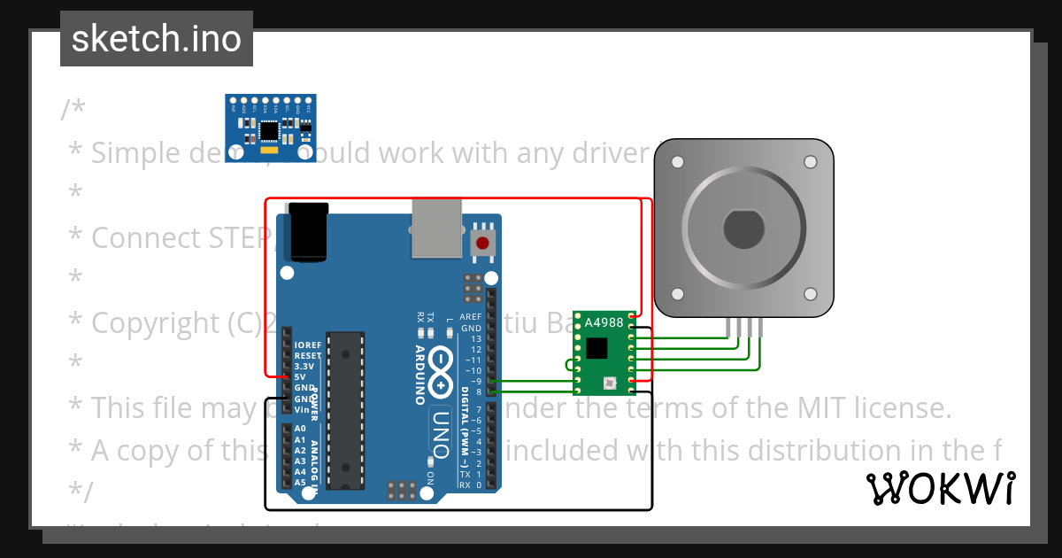 prueba telescopio arduino - Wokwi ESP32, STM32, Arduino Simulator