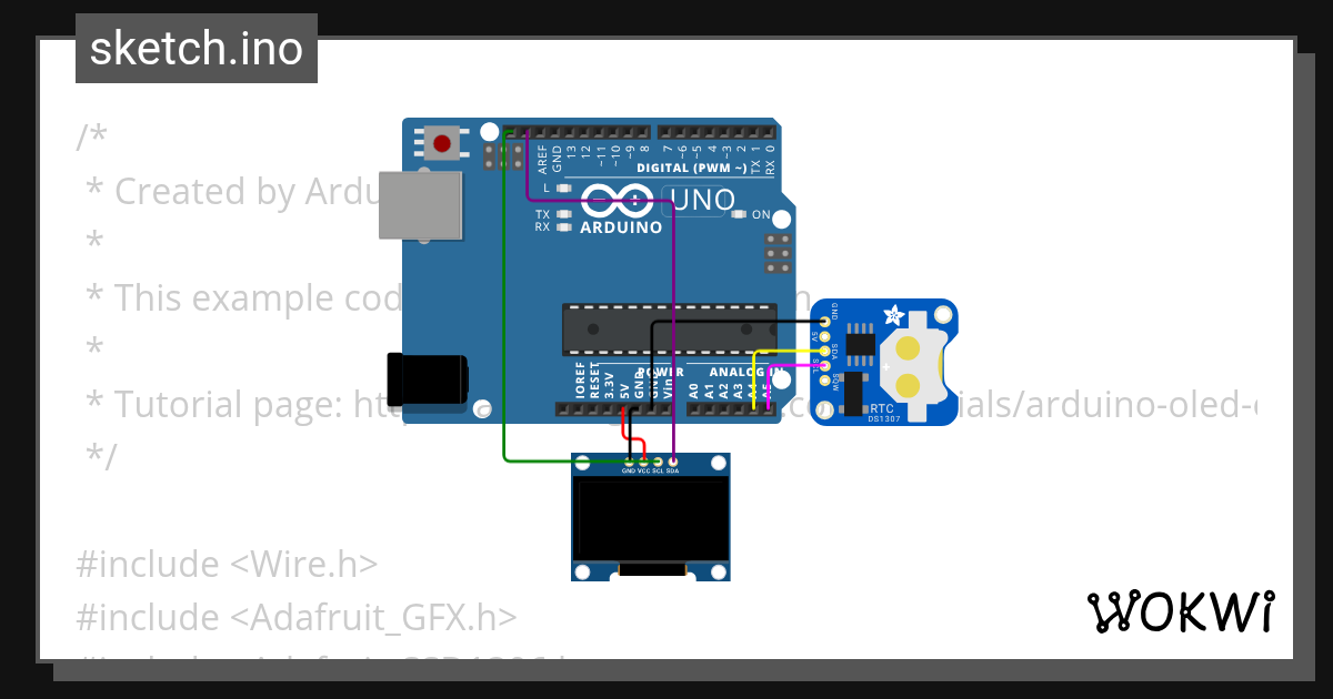 RTC_Oled Copy - Wokwi ESP32, STM32, Arduino Simulator
