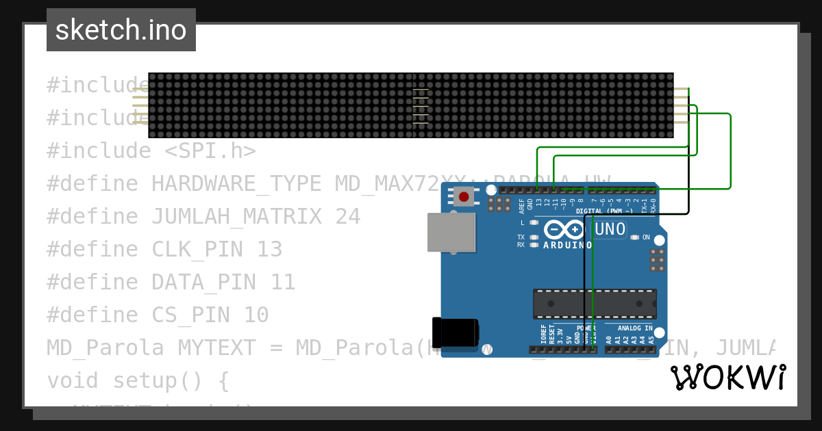 Matrix Wokwi Esp32 Stm32 Arduino Simulator 3909