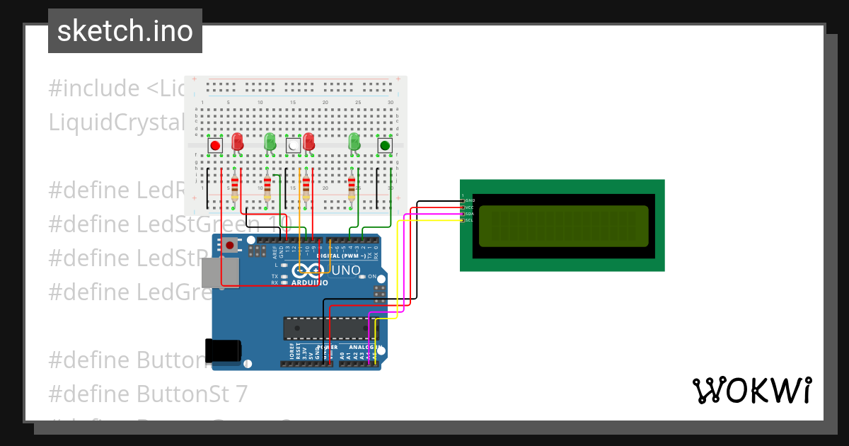 GAME "KLIKER" + LCD - Wokwi ESP32, STM32, Arduino Simulator