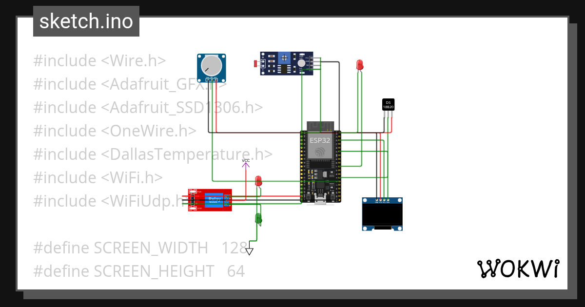 Esp32-Sensor - Wokwi ESP32, STM32, Arduino Simulator