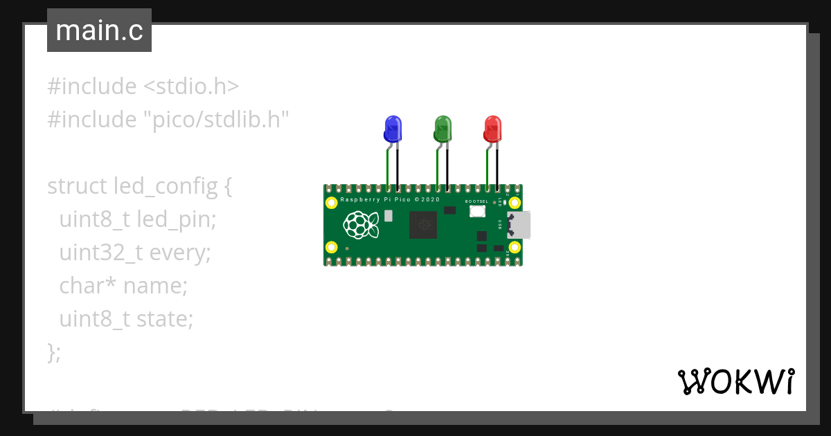 Pi Pico SDK Concurrent-Loop - Wokwi ESP32, STM32, Arduino Simulator