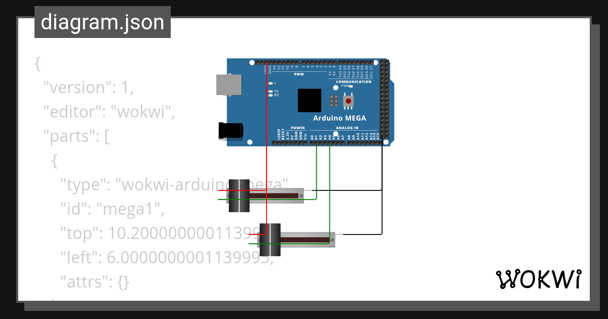 diferenca de tensao - Wokwi ESP32, STM32, Arduino Simulator