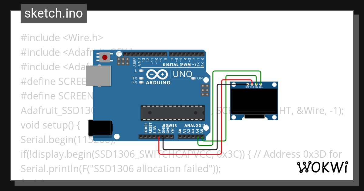 Ejemplo oled - Wokwi ESP32, STM32, Arduino Simulator Ejemplo oled - Wokwi ESP32, STM32, Arduino Simulator