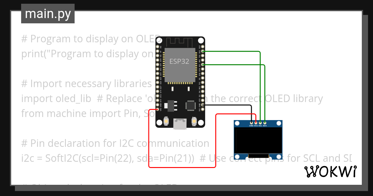 oled display - Wokwi ESP32, STM32, Arduino Simulator