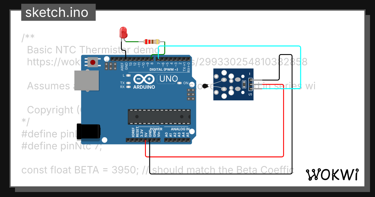 sensor suhu - Wokwi ESP32, STM32, Arduino Simulator