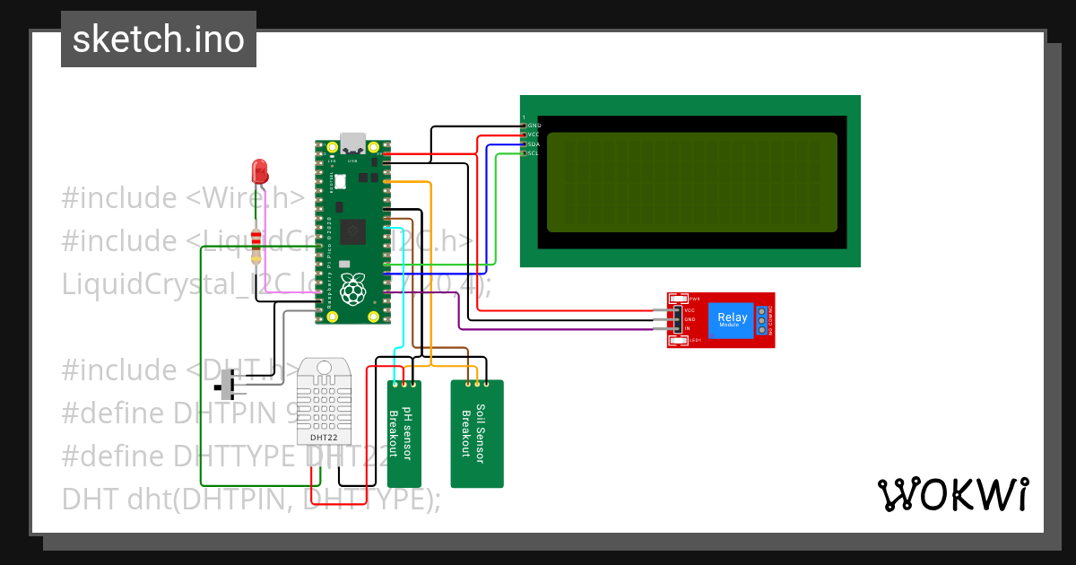 Rp Automatic Irrigation System Wokwi Esp32 Stm32 Arduino Simulator
