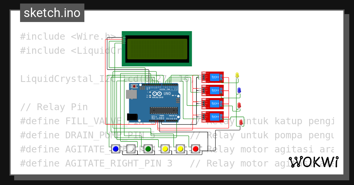 Mesin Automatis 1 Wokwi Esp32 Stm32 Arduino Simulator