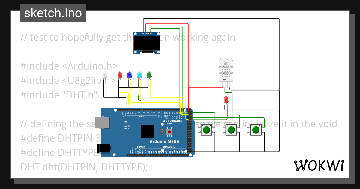 Climate controler with display - Wokwi ESP32, STM32, Arduino Simulator