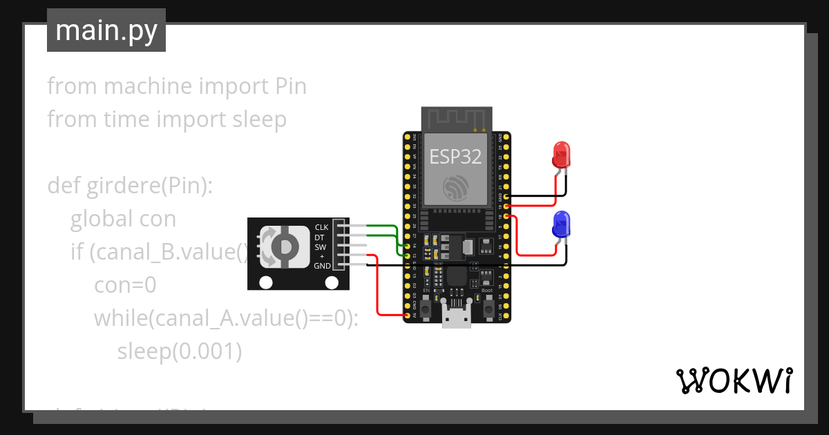 ejercicio encoder4 - Wokwi ESP32, STM32, Arduino Simulator