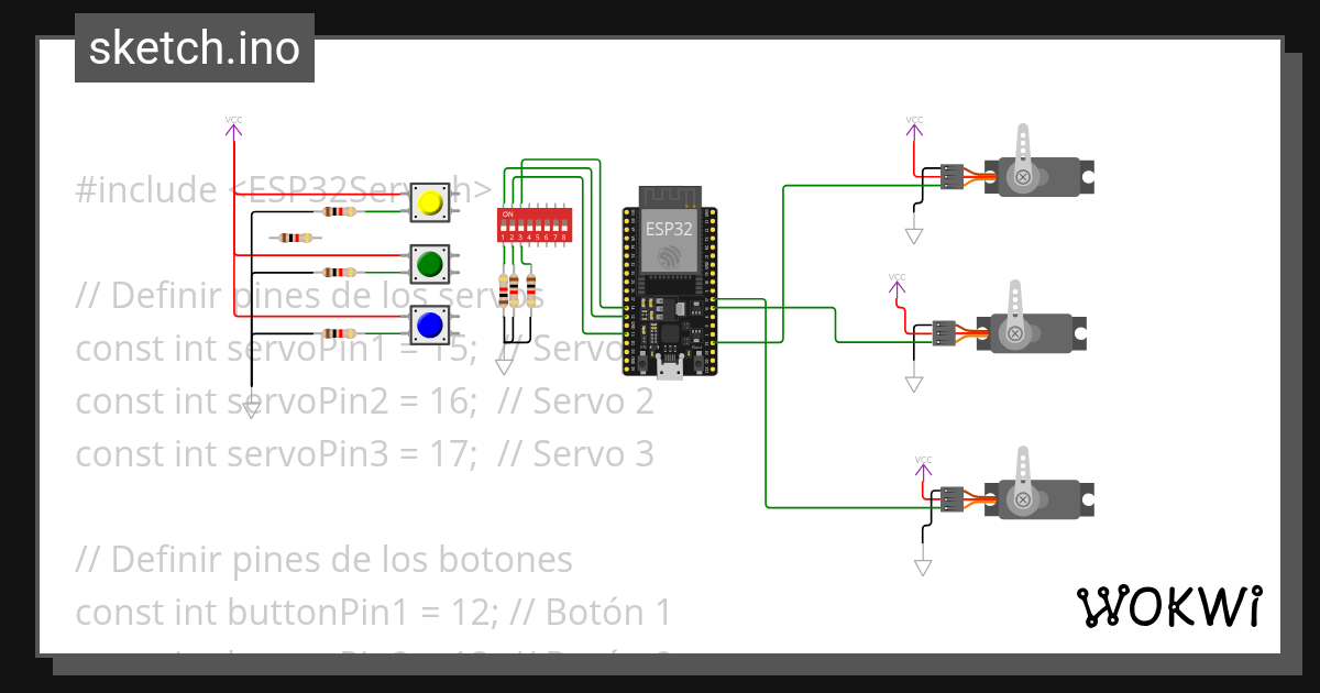 compuertas limonero - Wokwi ESP32, STM32, Arduino Simulator