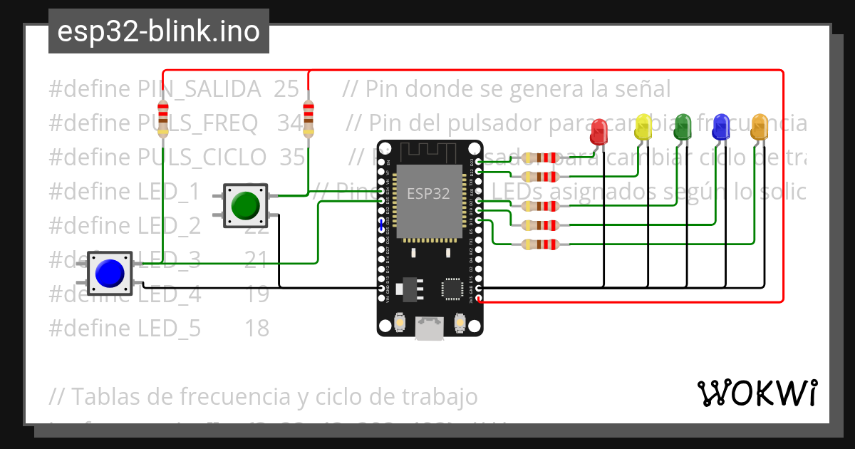 Mi frec - Wokwi ESP32, STM32, Arduino Simulator