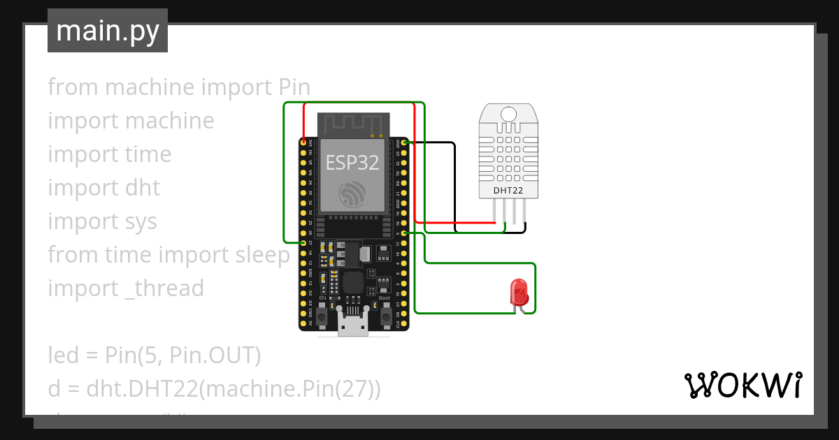 humidity and streams - Wokwi ESP32, STM32, Arduino Simulator