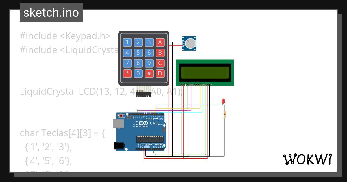 Control de luz - Wokwi ESP32, STM32, Arduino Simulator