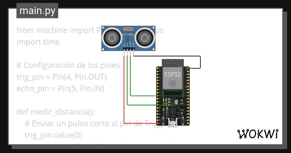 Sensor De Proximidad Unidad 4 Wokwi Esp32 Stm32 Arduino Simulator 7917