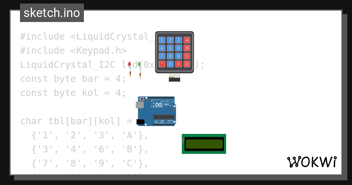 2304004 Input Password Wokwi Esp32 Stm32 Arduino Simulator 8206