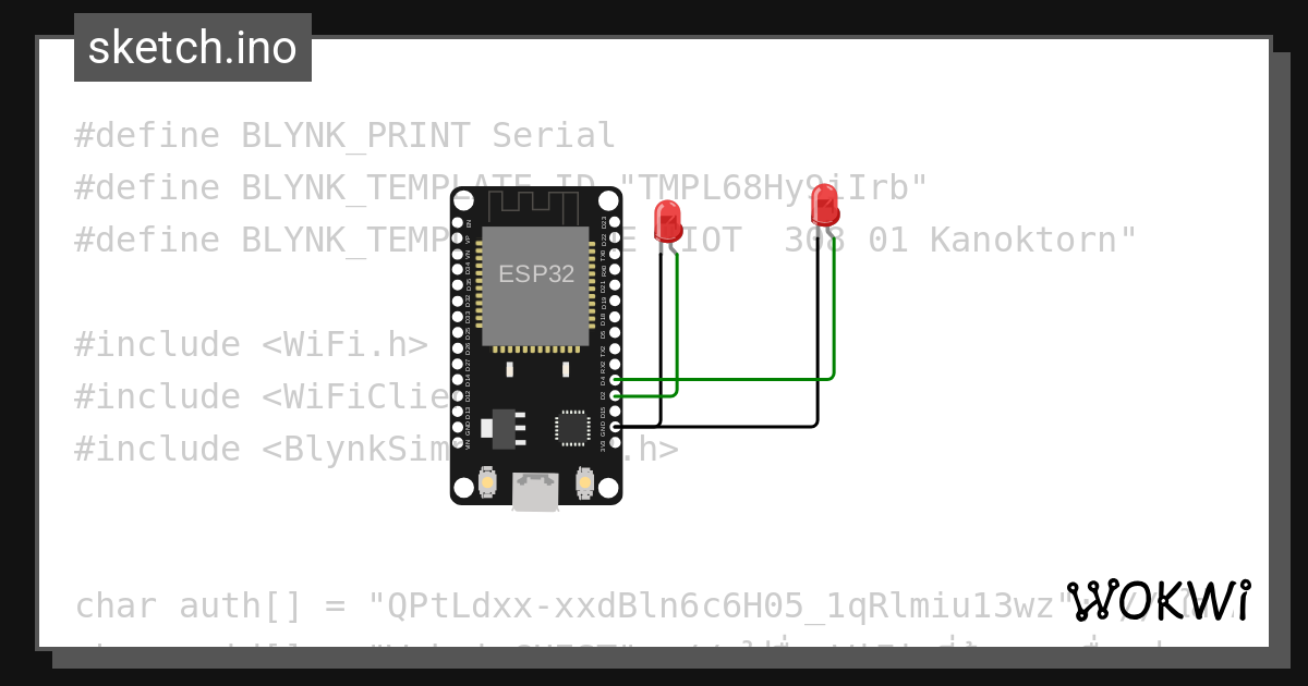 Led Iot Blynk Copy Wokwi Esp32 Stm32 Arduino Simulator 9761