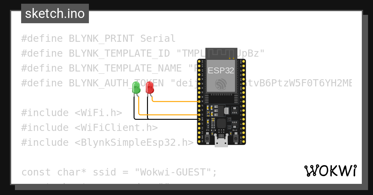 Portão Wokwi Esp32 Stm32 Arduino Simulator