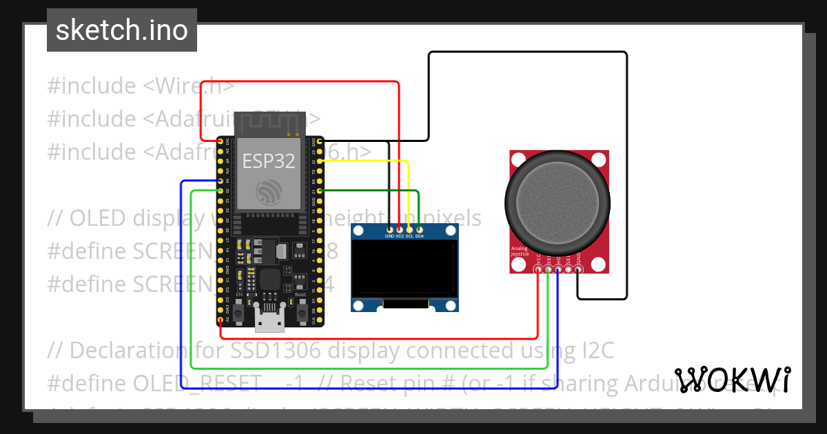 Joystick - Wokwi ESP32, STM32, Arduino Simulator