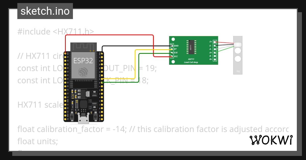 Hx711ncyn Wokwi Esp32 Stm32 Arduino Simulator 