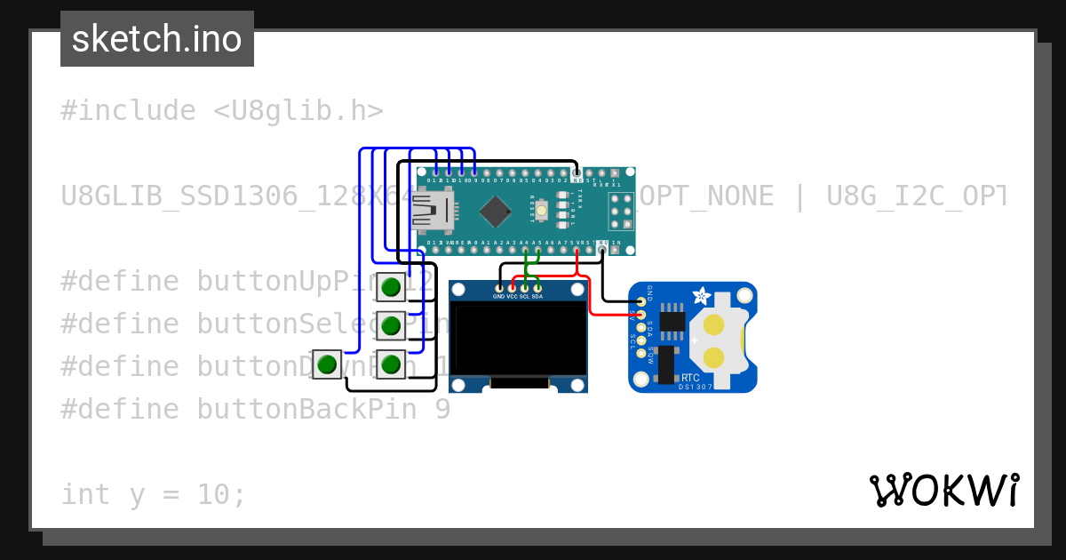 Oled Display Menu Wokwi Esp32 Stm32 Arduino Simulator 9979